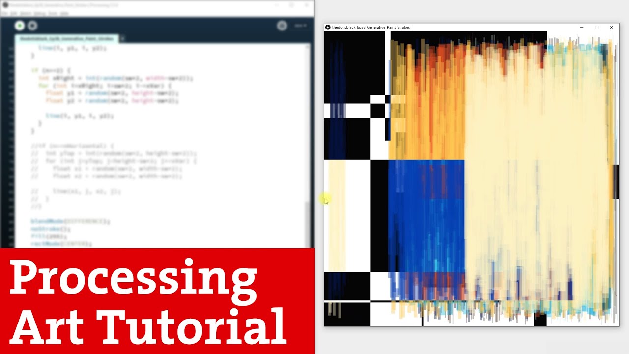 Ep 38 Members Generative Paint Strokes Processing Art Tutorial