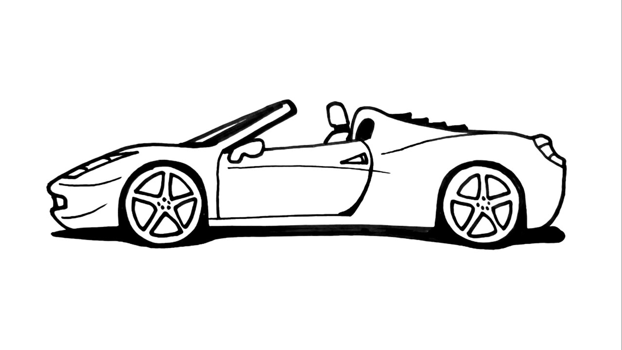 How To Draw A Sports Car Step By Step Easy Infoupdate Org