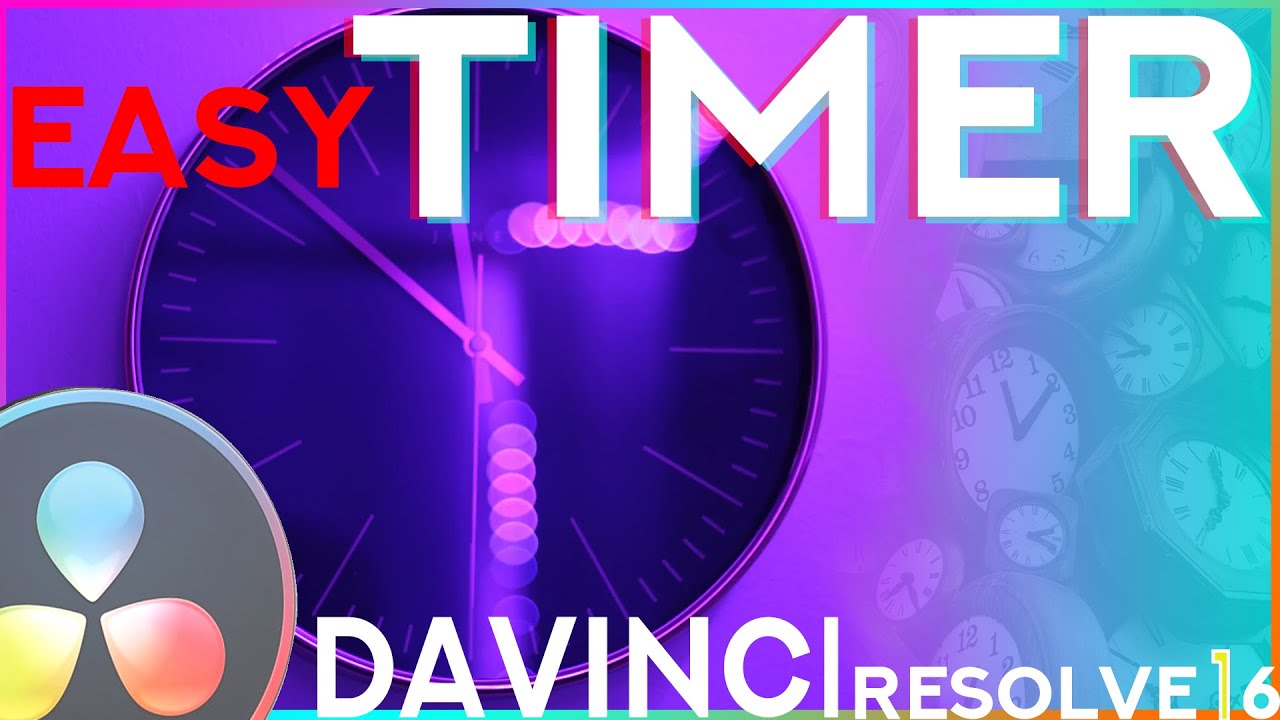 Countdown Timer In Davinci Resolve 16 Quick Tutorial Youtube
