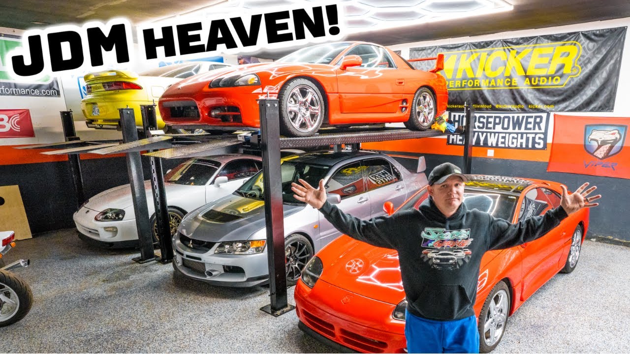 Full Garage Tour Of My Jdm Car Collection Jrod S Garage Youtube