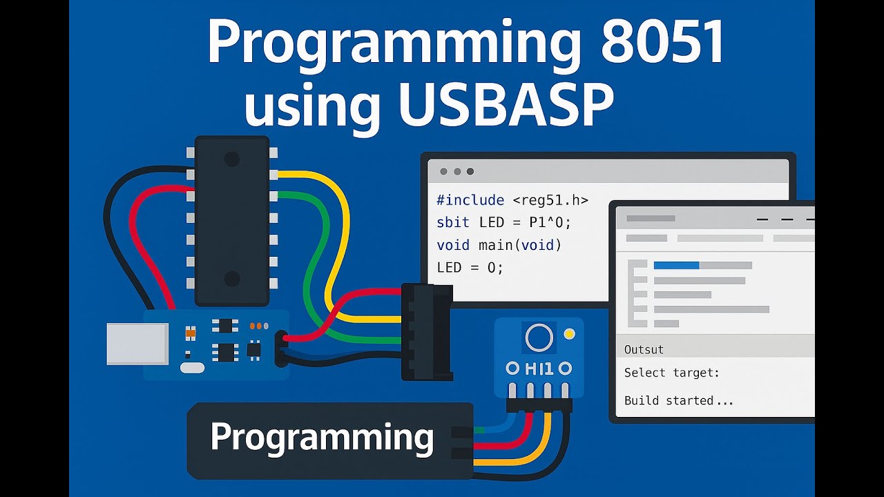 Programming 8051 Microcontroller Using Usbasp Programmer Programming