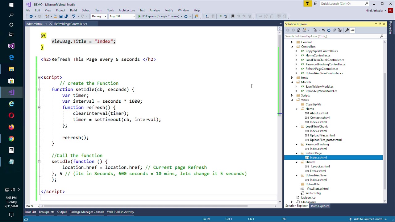 Net Javascript Refresh Redirect Web Page With Javascript Youtube