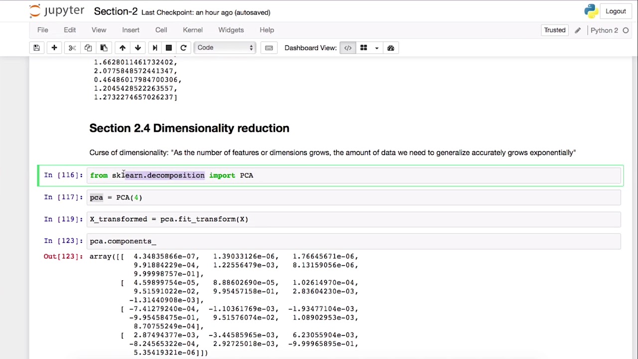 Dimensionality Reduction Data Mining With Python Youtube