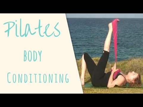30 Minute Full Pilates Class With Exercise Band Body Conditioning