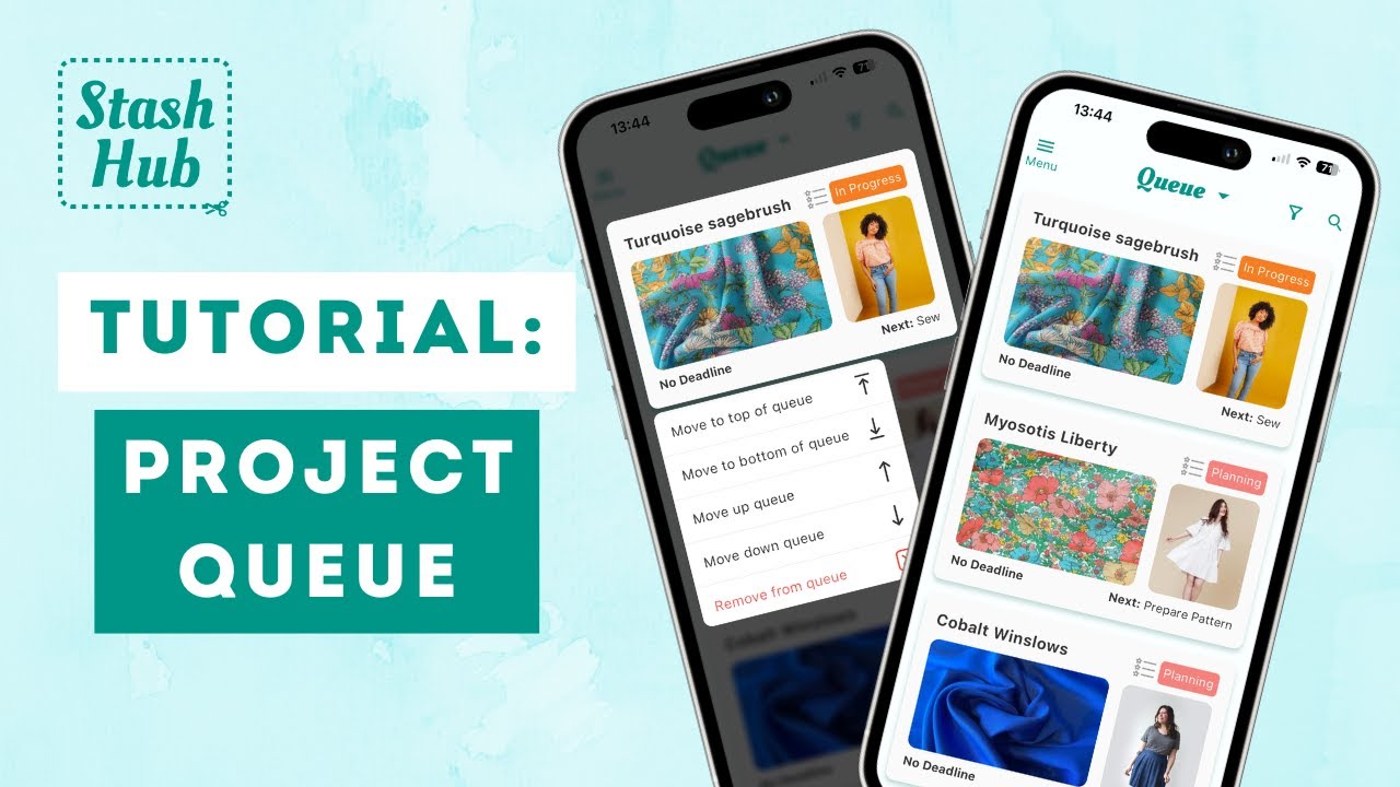 Tutorial Plan Sewing Projects With Stash Hub Project Queue Youtube