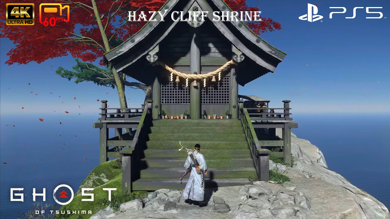 Shinto Shrine Hazy Cliff Shrine Ghost Of Tsushima Ps5 4k60p Youtube