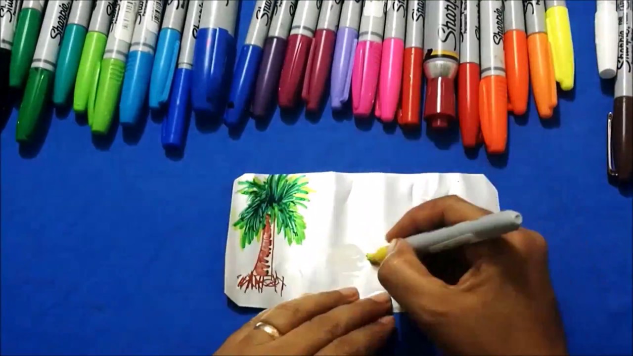 Dibujo Y Reciclaje Con Sharpie Youtube