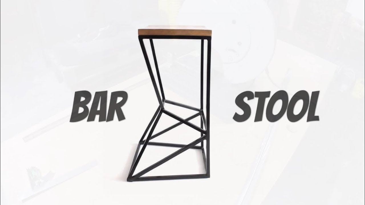 Diy Metal And Wood Bar Stool Youtube