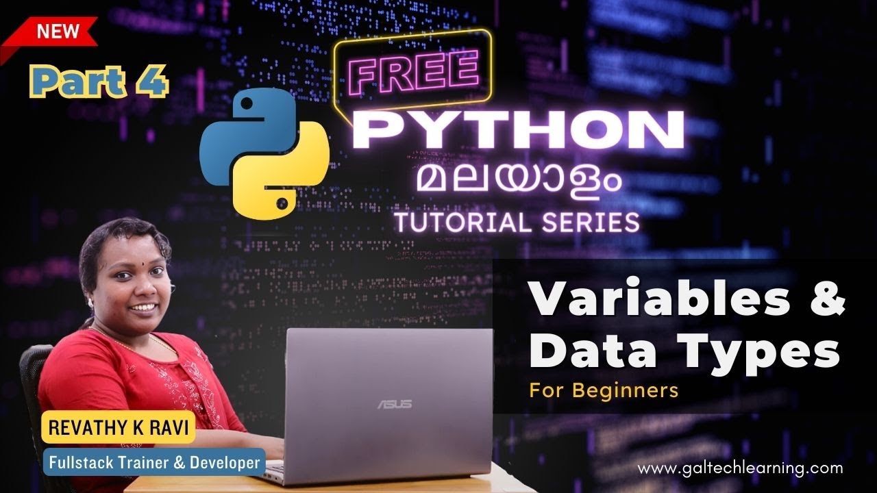 Variables And Data Types In Python Tutorial Malayalam Python Tutorial