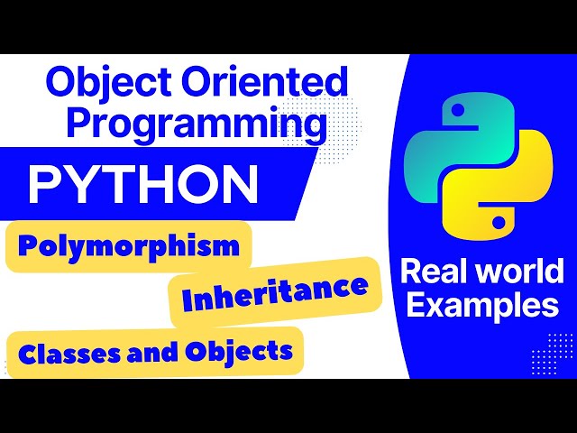 Object Oriented Programming In Python Classes Objects In Python