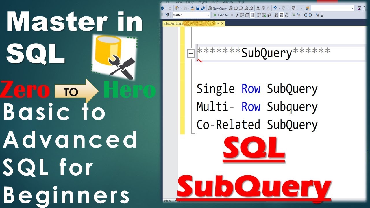 Sql Subqueries Master Nested Queries With Real Life Examples Master