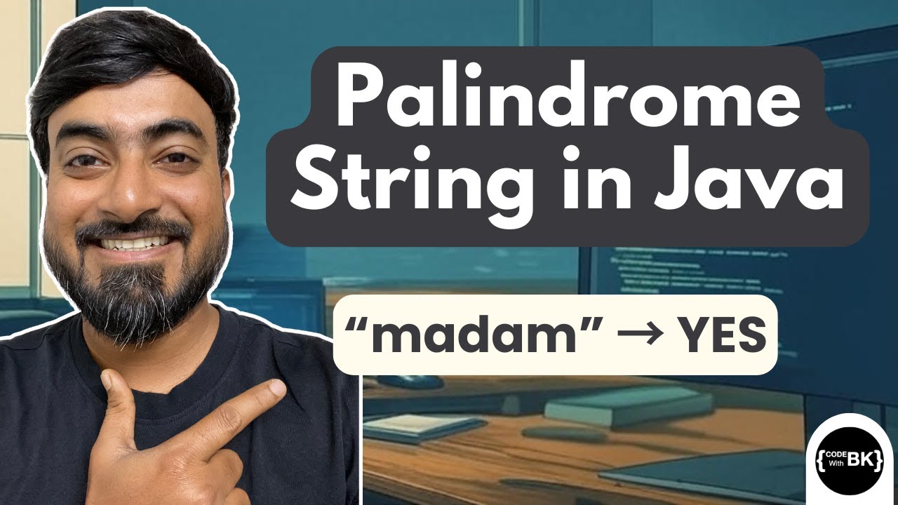 Java Program To Check Palindrome String Youtube