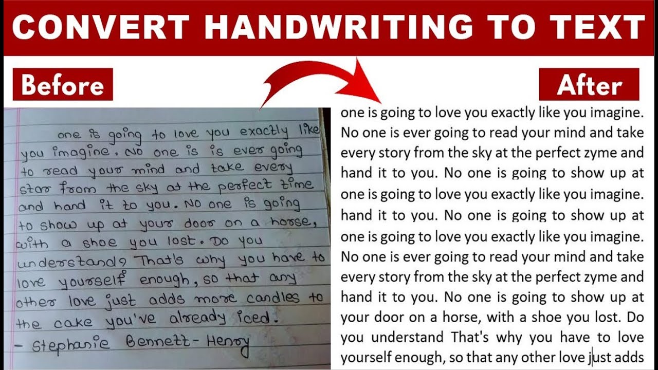 How To Convert Handwriting Into Digital Text Easy Step By Step Guide
