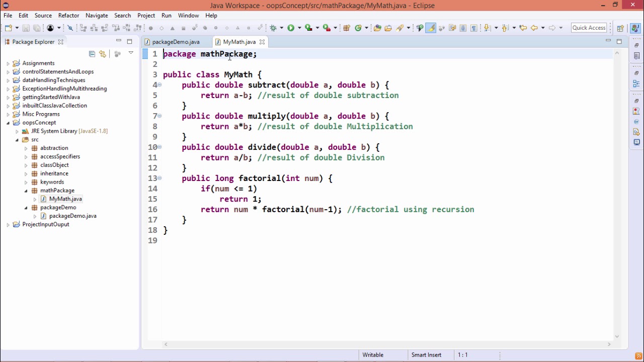 Java Essentials Java Packages Youtube