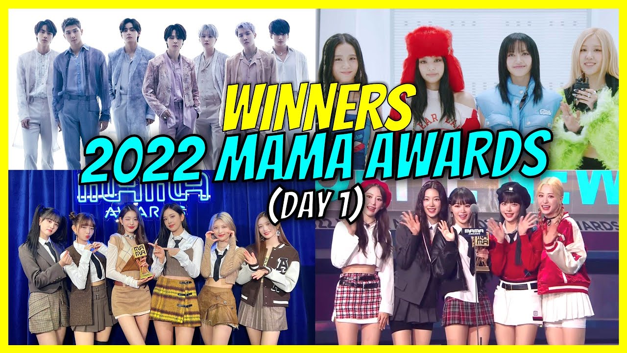 2022 Mama Awards Winners From Day 1 Youtube