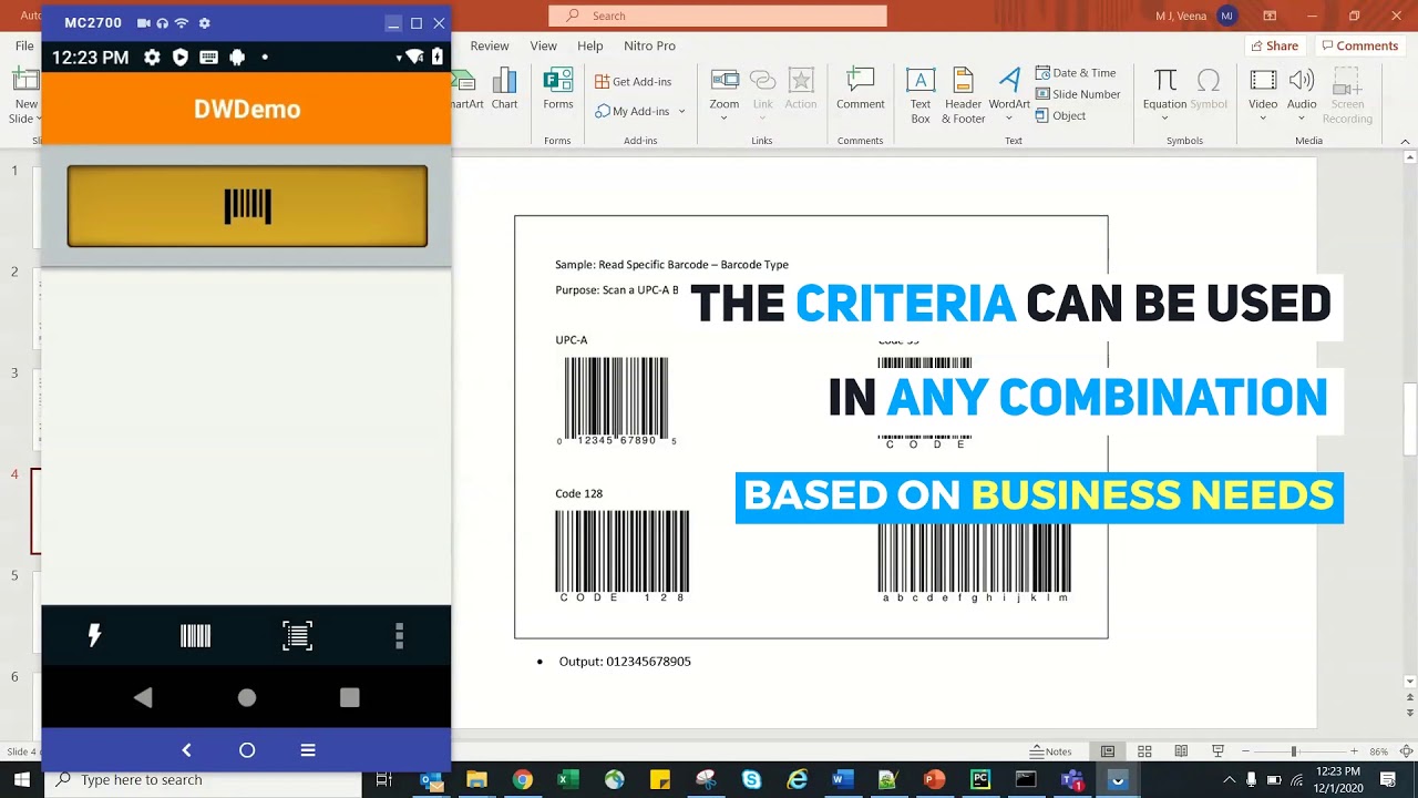Multibarcode Read Specific Barcodes With Datawedge Zebra