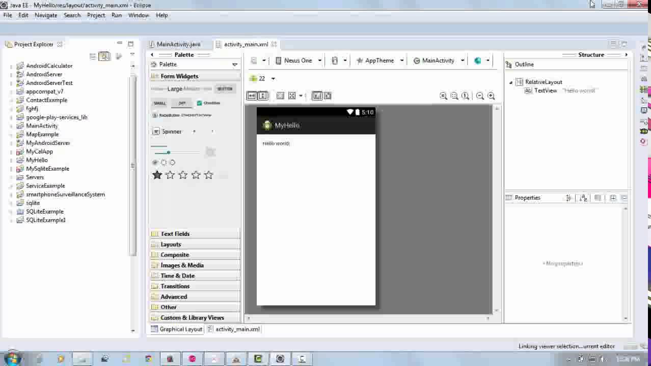 How To Create First Android Application Using Eclipse Youtube