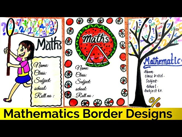 Math Borders Design Mathematics Education Green Border Background