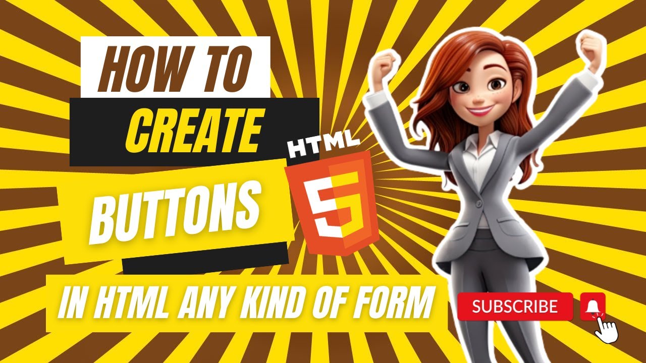 How To Create Buttons Using Html Buttons Using Only Html Button Tag