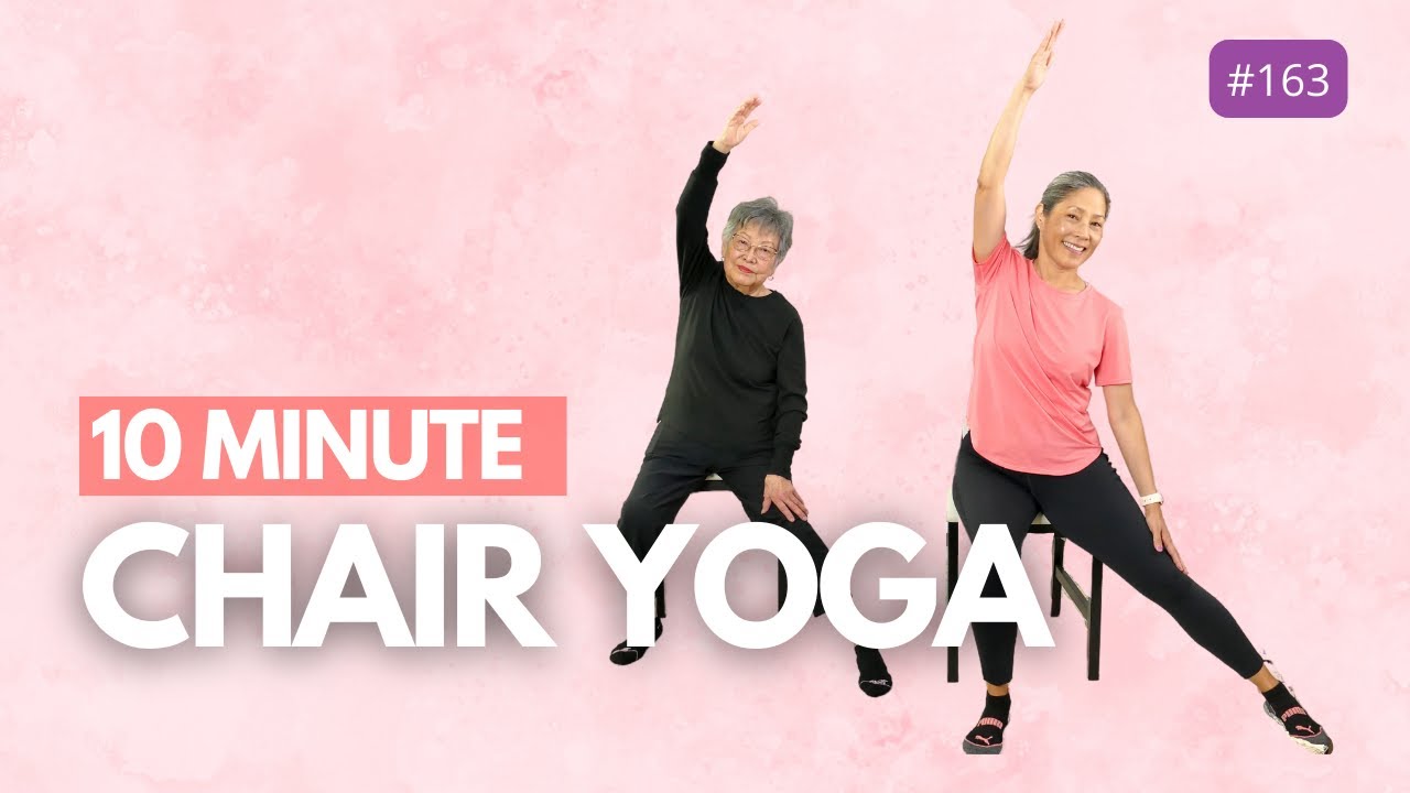 10 Minute Chair Yoga For Seniors Beginners Youtube