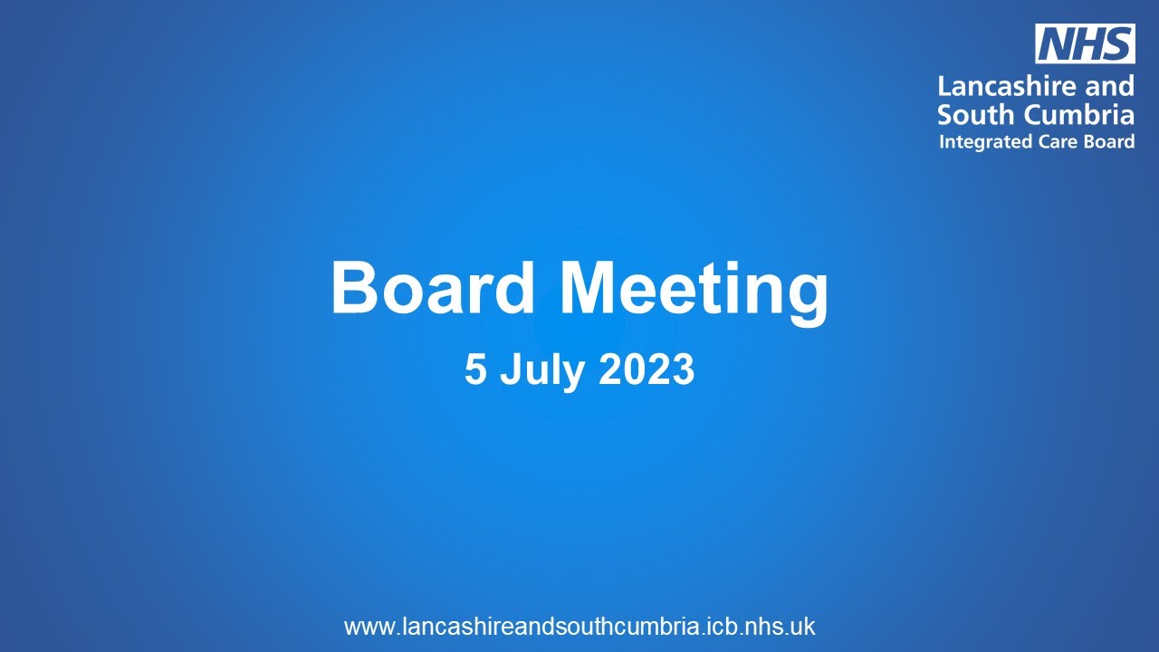 Board Meeting July 2023 Youtube