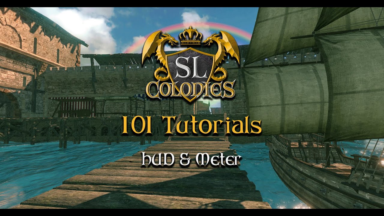 Slc Tutorials Hud Meter Second Life Roleplay Youtube