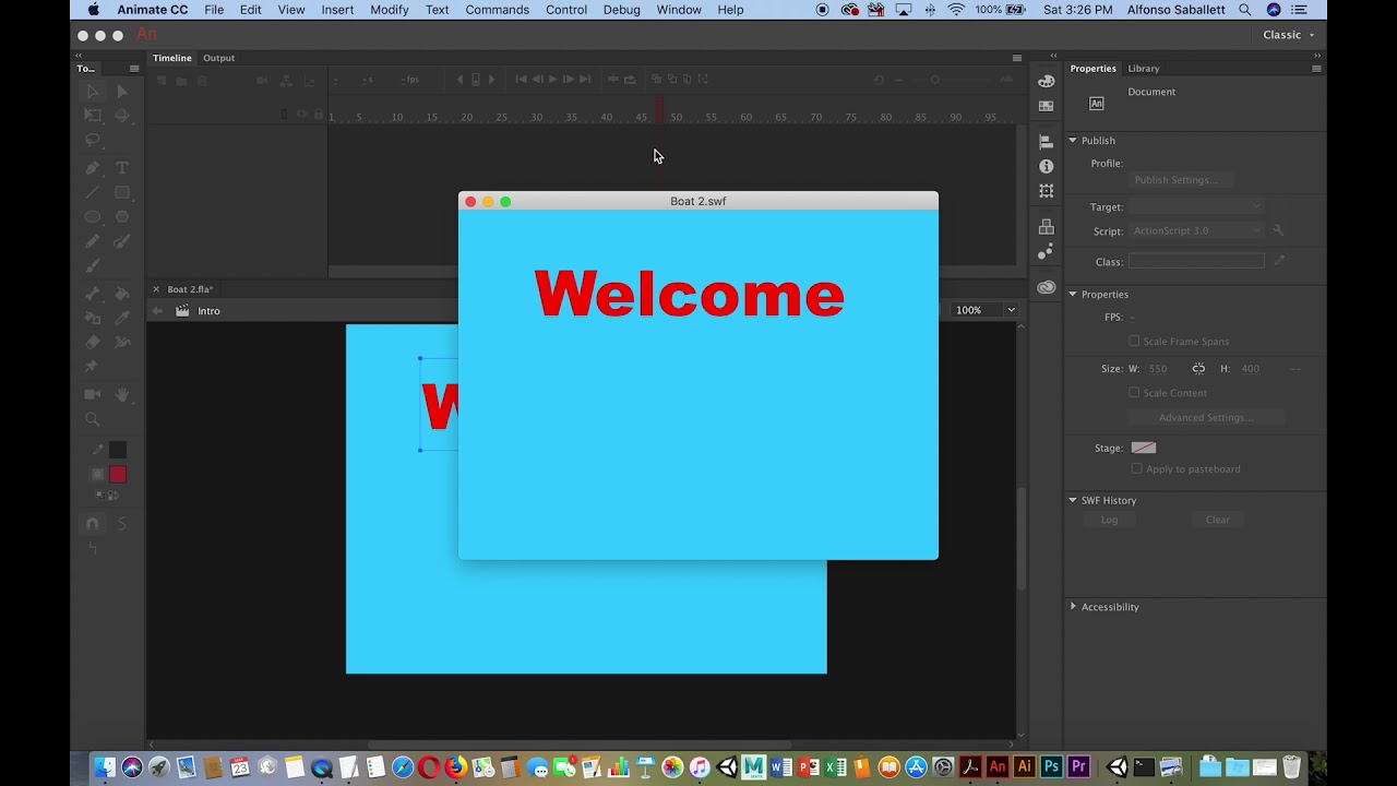 Animate Cc Adding Audio New Scene Text Button And Actionscript