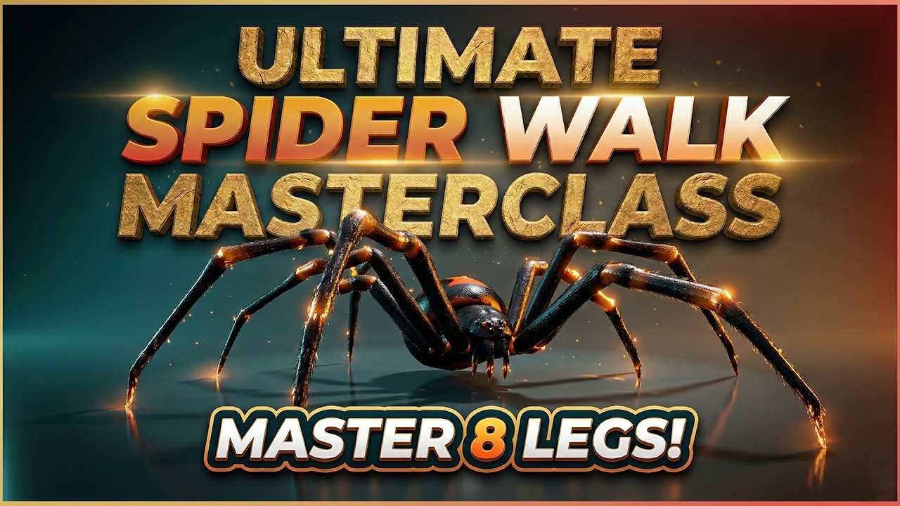 Animate A Spider Walk Cycle Youtube