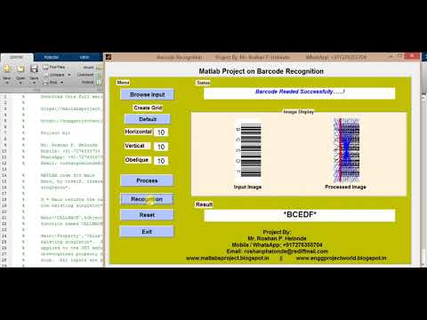 Barcode Recognition Using Image Processing Youtube