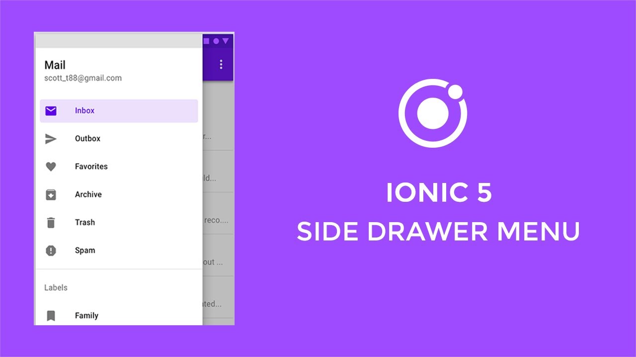 Ionic 5 Side Drawer Menu Youtube