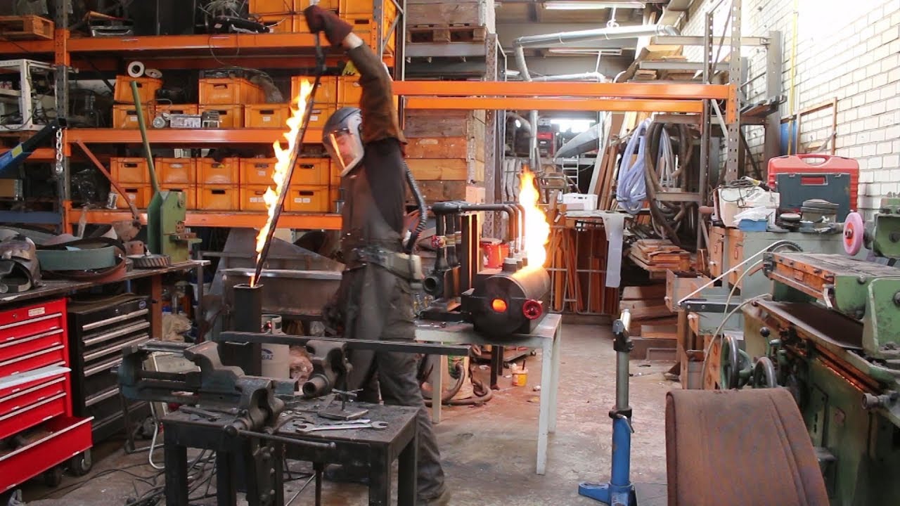 Forging A Witcher 3 Wolf Sword Part 1 Forging The Blade Youtube