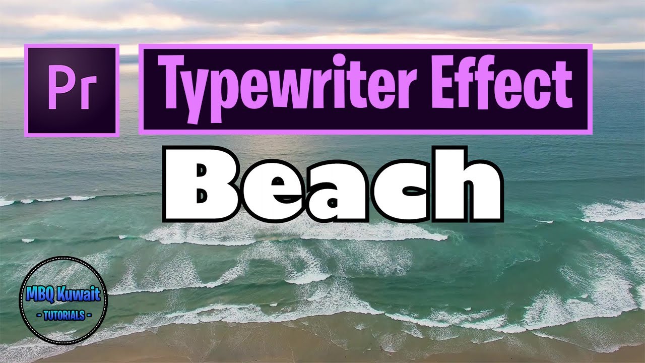 Typewriter Effect Premiere Pro Tutorial Youtube