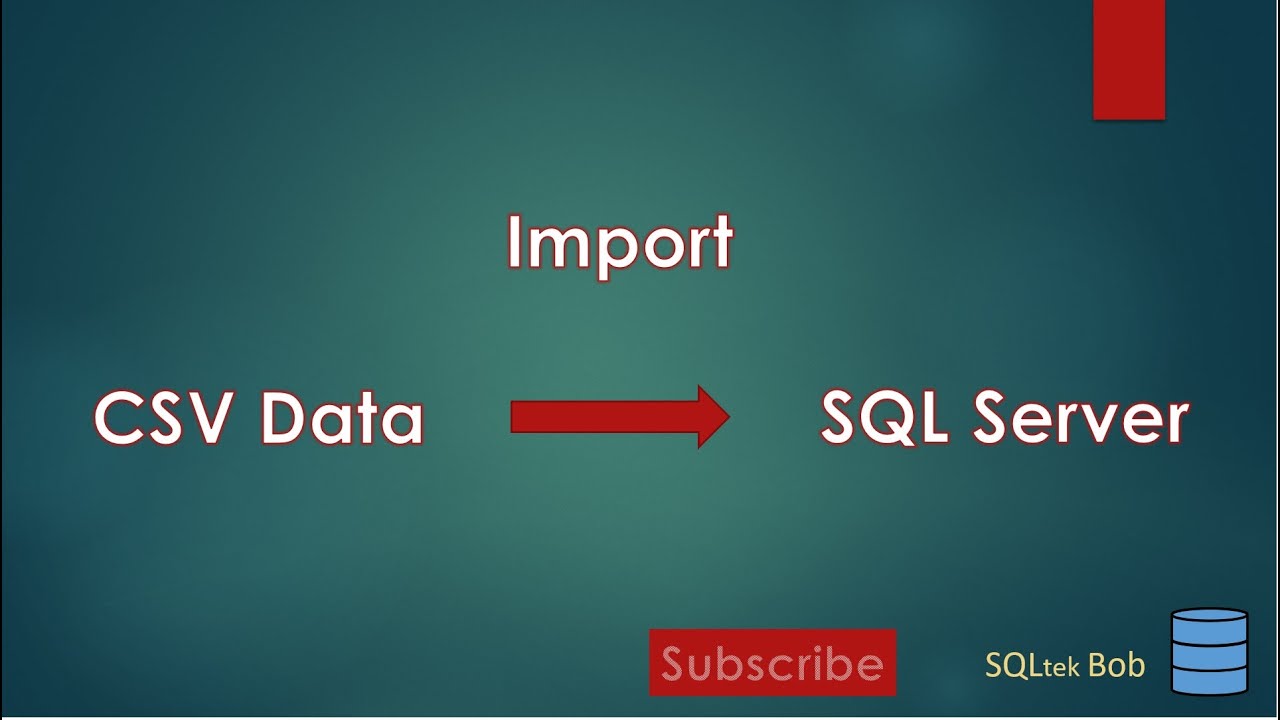 Sql Server 2019 Import Csv File Into Sql Server Youtube