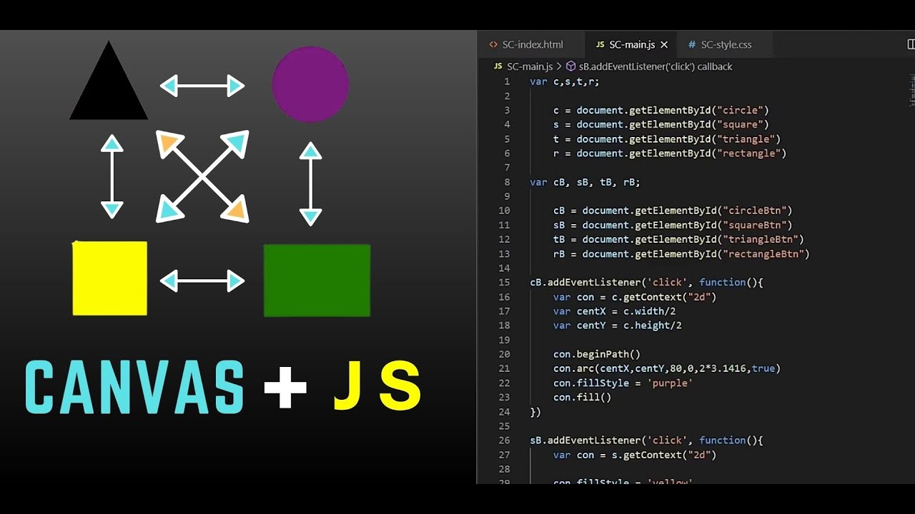 Easy Shape Changing With Canvas And Js Javascript Youtube
