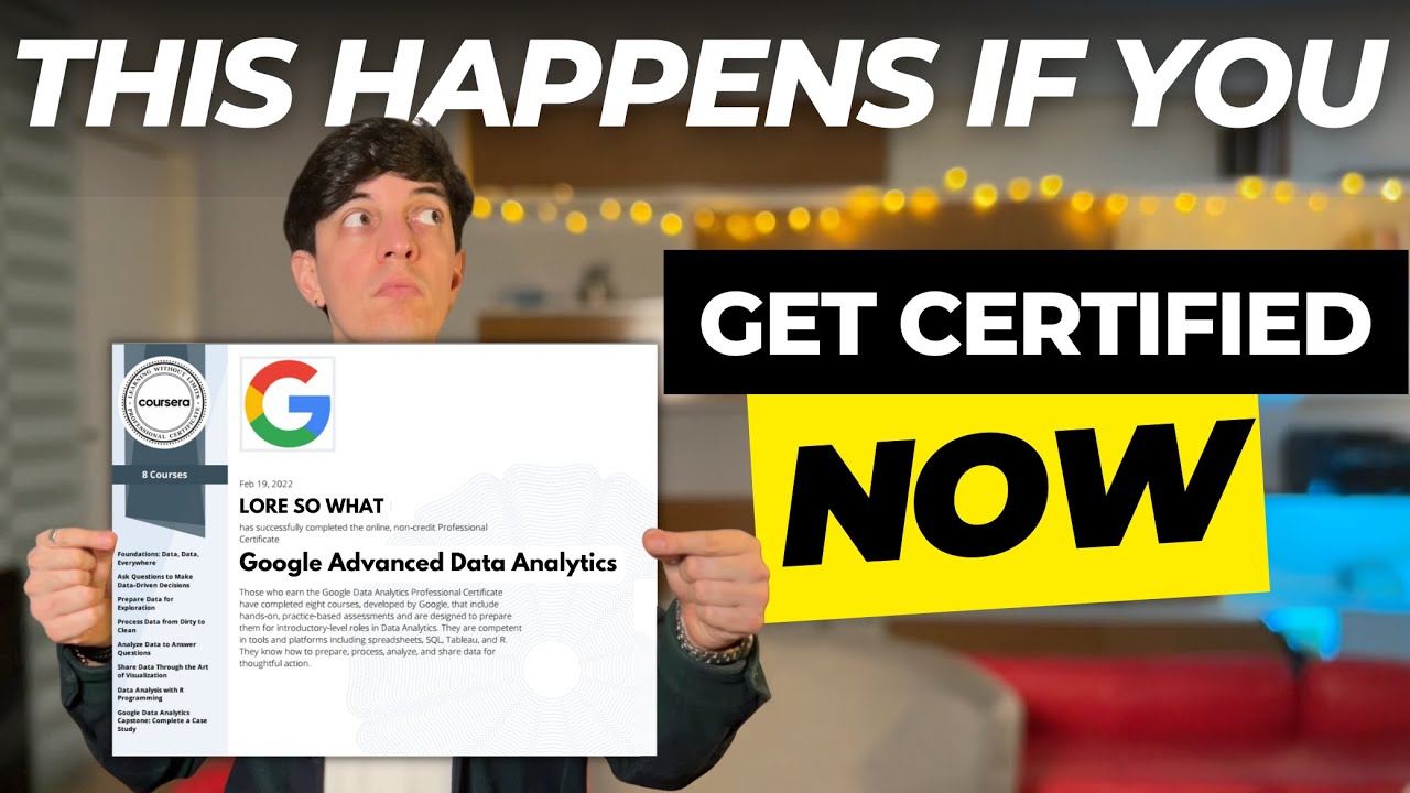 Should You Take The Google Advanced Data Analytics Certificate Youtube