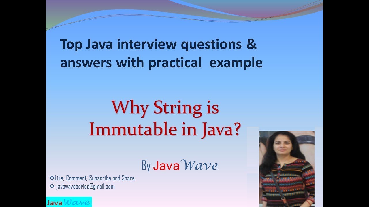 Why String Is Immutable Core Java Interview Question Youtube