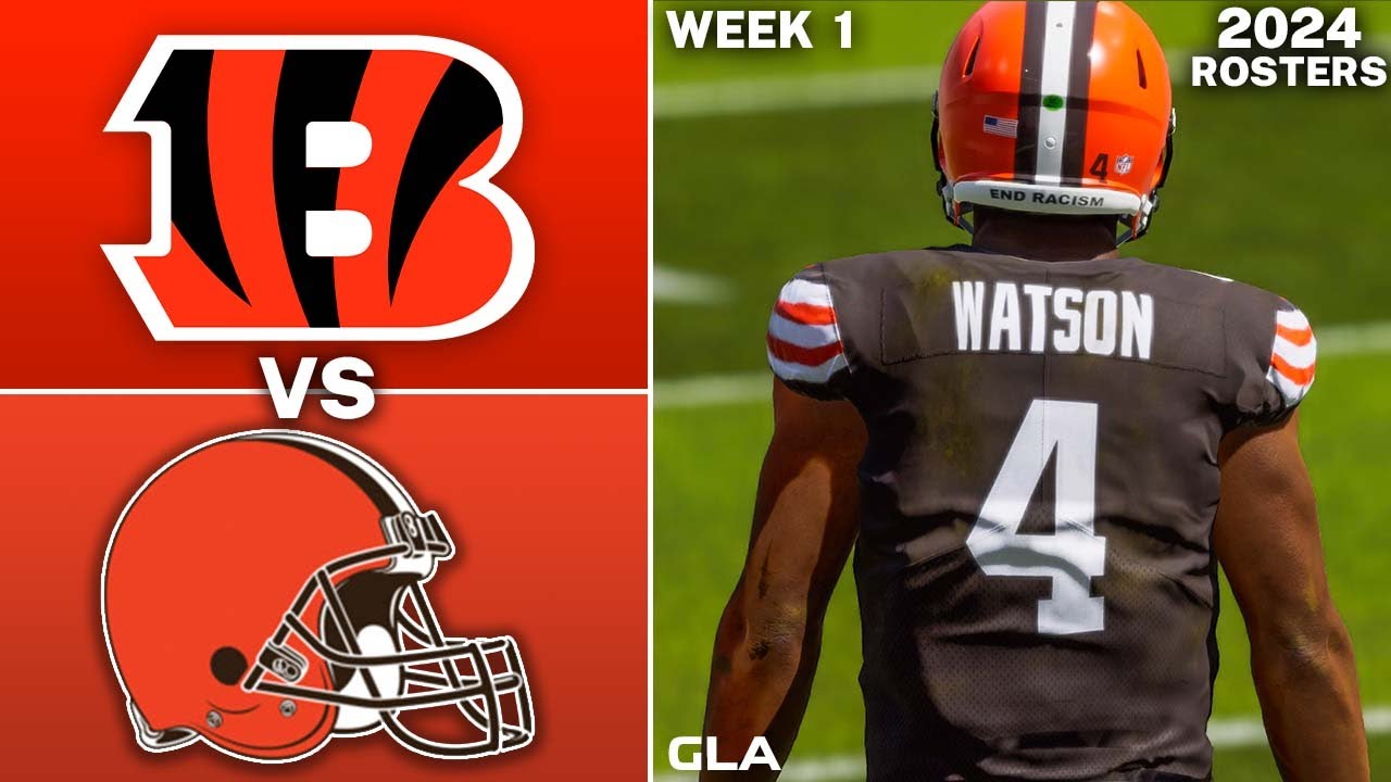 Bengals Vs Browns Simulation Week 1 Madden 24 Rosters Ps5 Youtube