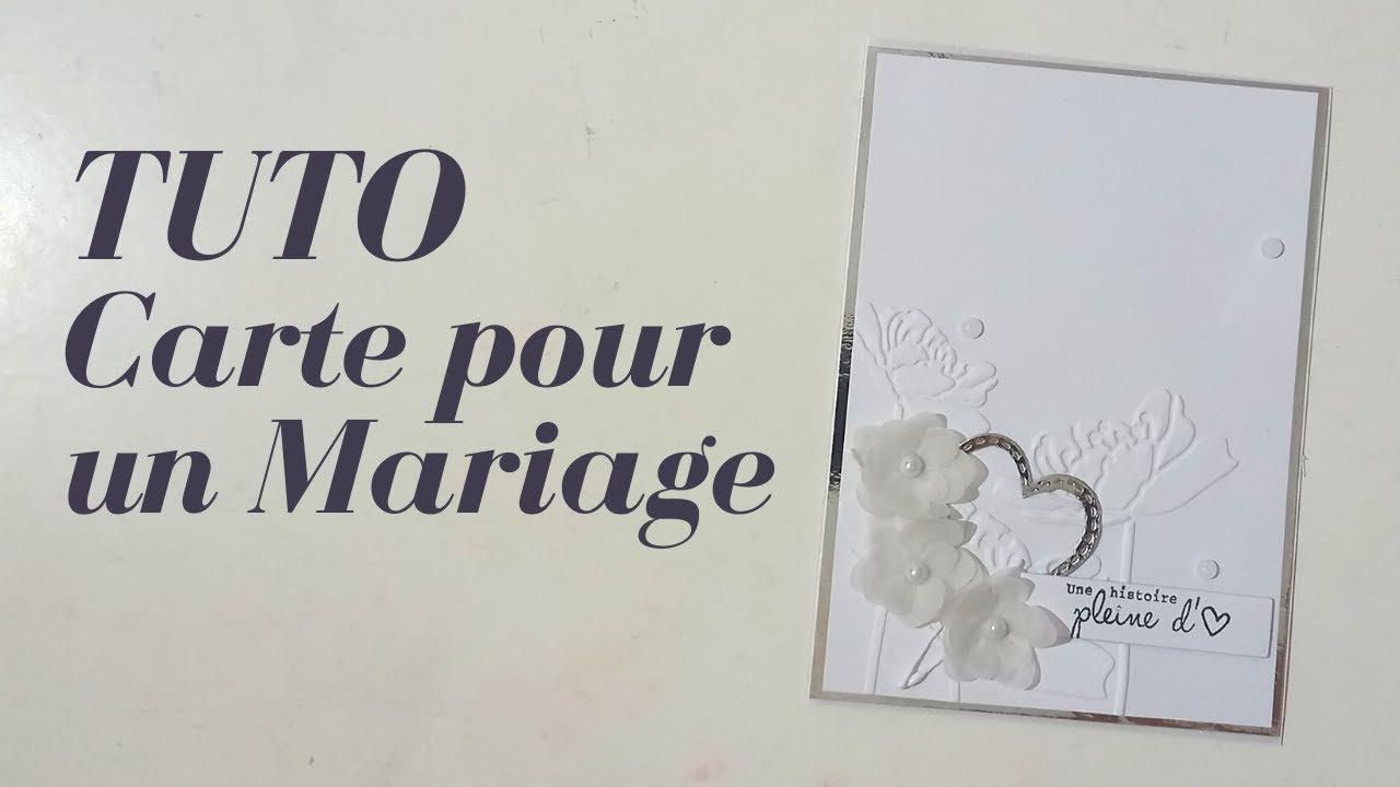 Carte Pour Mariage Tuto Youtube