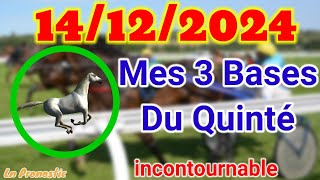 Pronostics Pmu Mes 3 Bases Incontournable Vendredi 14 F C3 A9vrier 2025