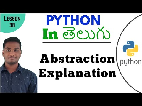 Abstraction In Python In Telugu Learn Python In Telugu Lesson 38