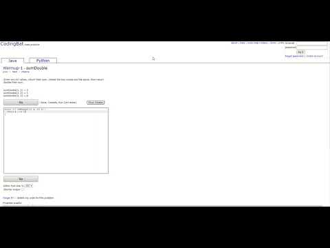 Codingbat Sumdouble Java Youtube