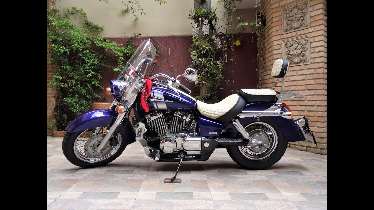 Vende Se Shadow 750 Honda Azul 40 Mil Km 2008 R 23 200 00 Youtube
