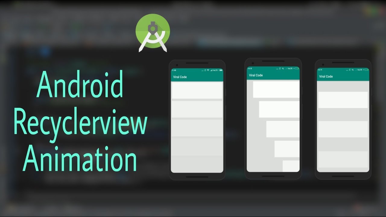 Android Recycler View Animationрџ ґрџ ґ Android Studio Tutorial Youtube