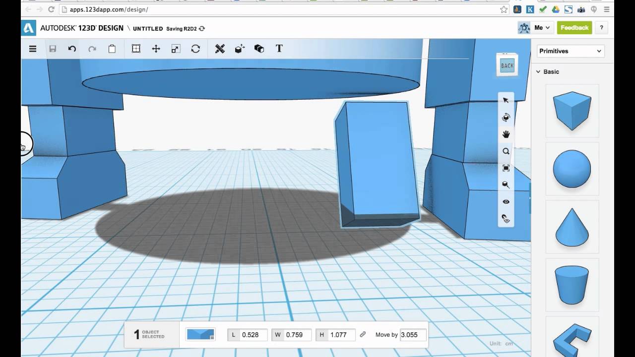 Autodesk 123d Design для начинающих роботехников Youtube