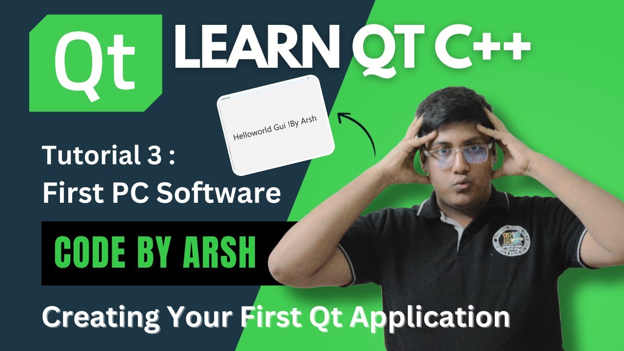 Qt C Tutorial 3 Creating Your First Qt Application Youtube