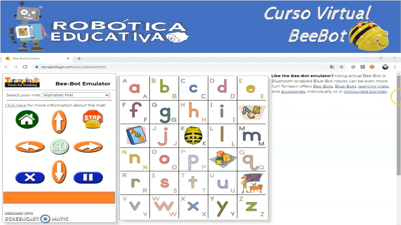 Lección 2 4 Programando En El Simulador Web De Beebot Youtube