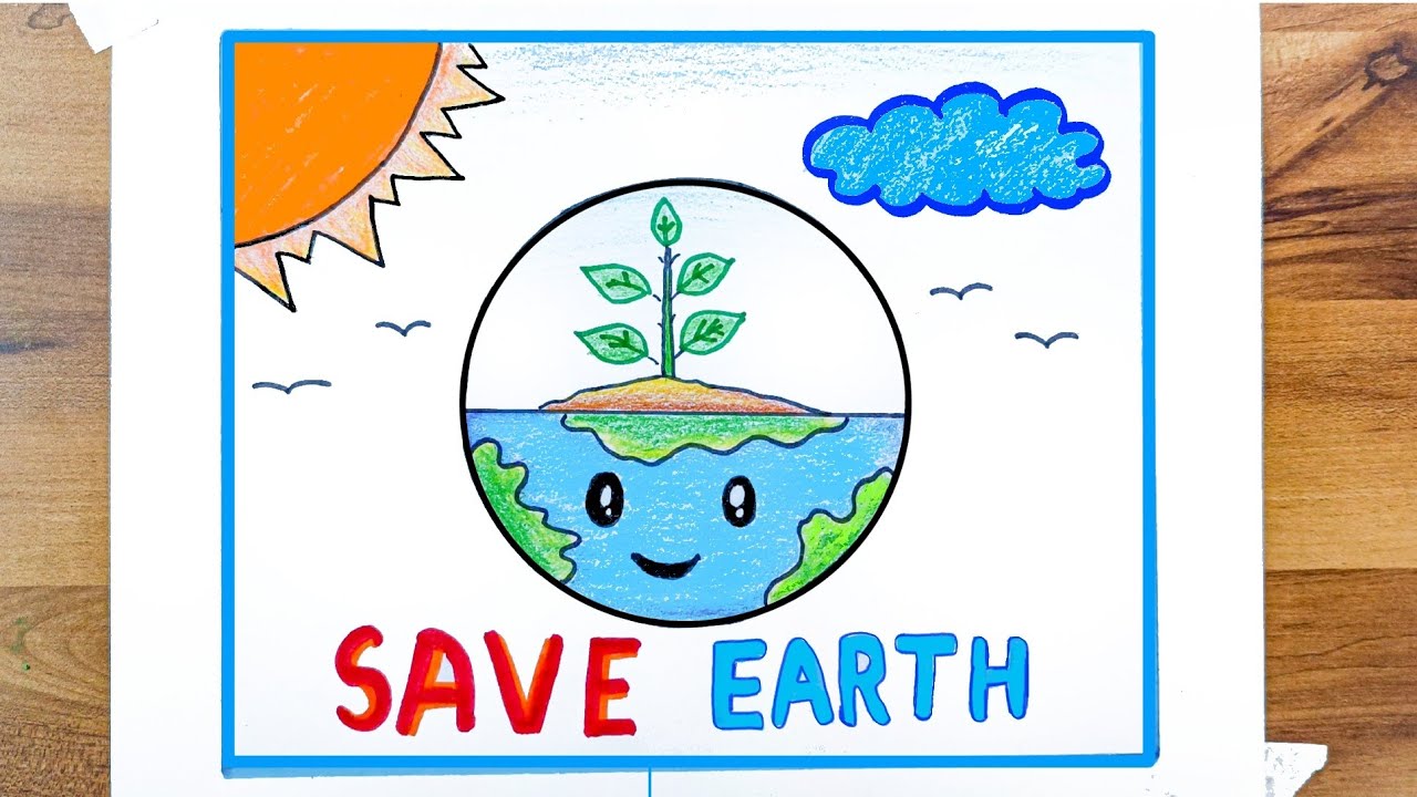 Save Mother Earth Drawing