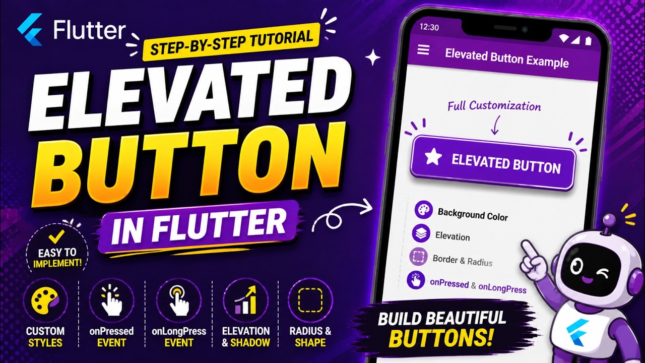 Flutter Android Elevated Button On Click Event Button Style