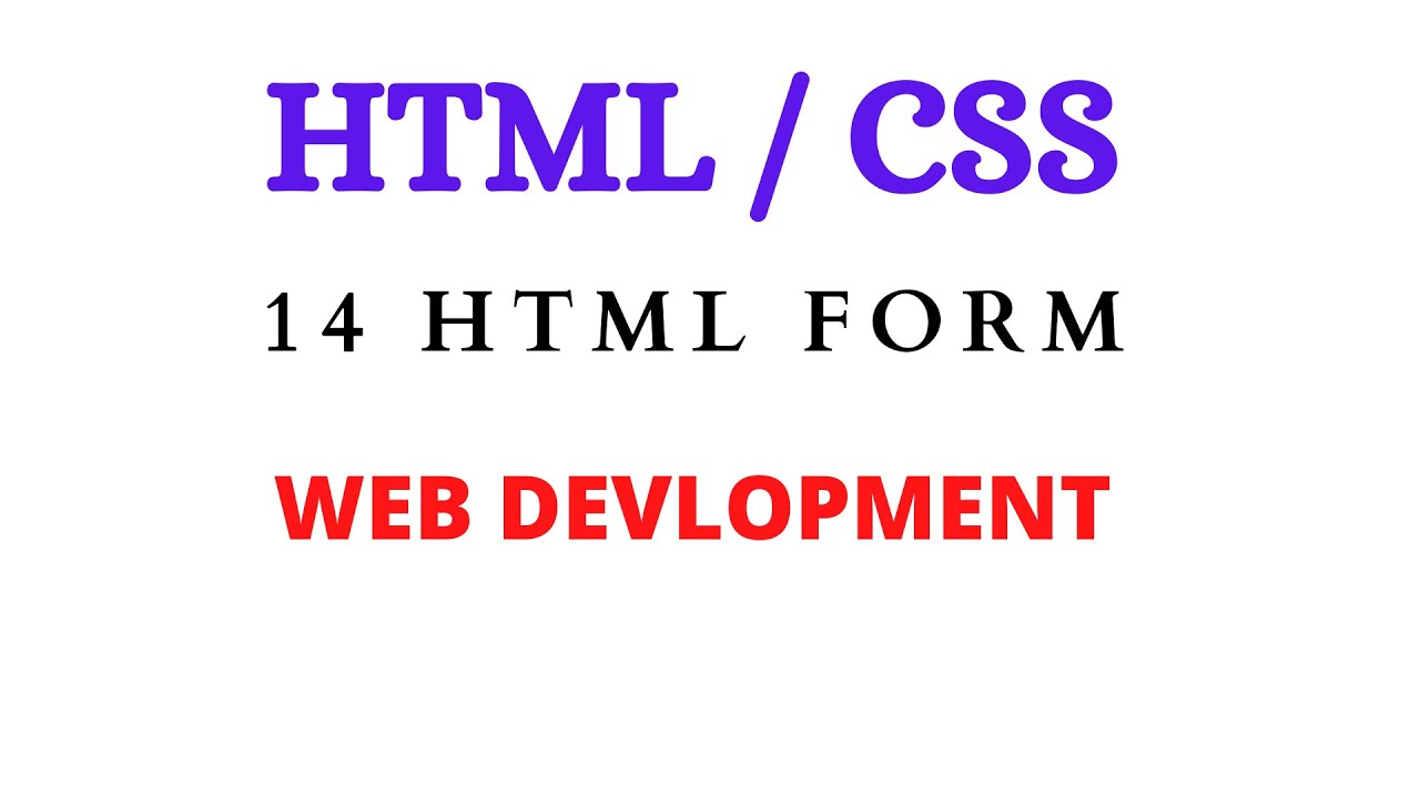 14 Html Form Somali Youtube