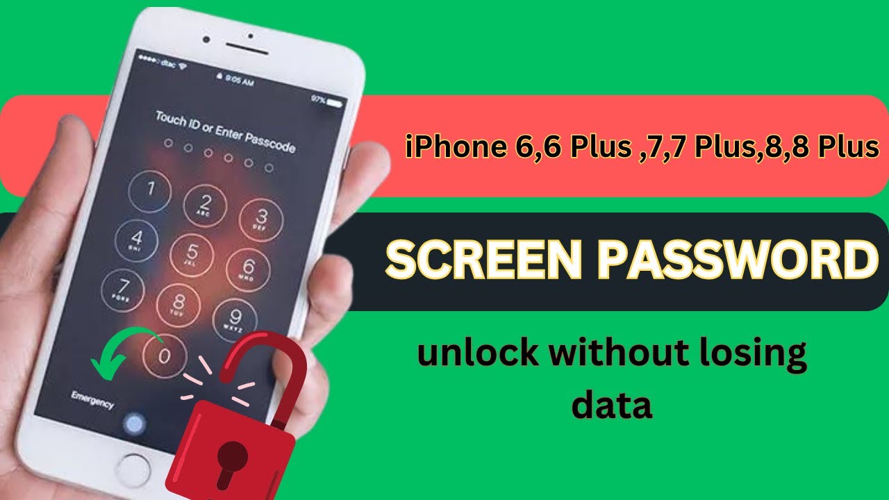 Unlock Every Iphone 6 7 7 Plus 8 8 Plus Screen Passcode Without